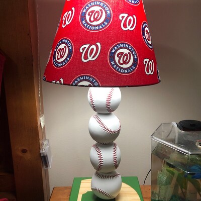 Washington Nationals Lamp Shade, Baseball. Shades Are 9.5 X 5 X 7 Tall ...