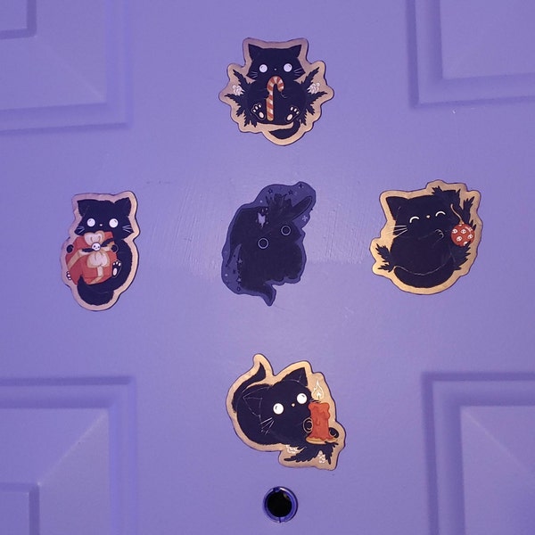 Sticker Set Fruit Bats - Transparent Vinyl Stickers - Three Stickers ...