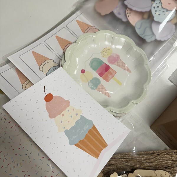 Ice Cream Builder Activity - Fine Motor Skills - Preschool Pattern ...