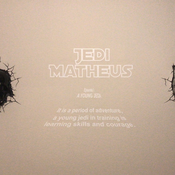 Personalized Star Wars Intro Sign for Kids Rooms - Wall Decal Custom ...