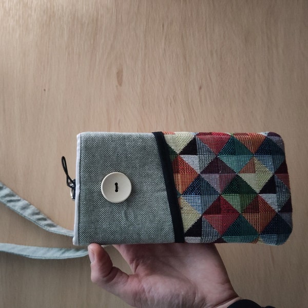 Cats Fabric Smartphone Pouch, Padded Phone Case, Phone Pouch, Fabric ...