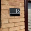 Modern Contemporary Property Number Door Sign Plaque Anthracite Gray ...