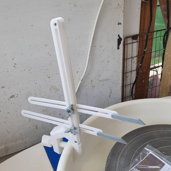 Height Throwing Gauge (clamp On) With Rubber Pointers for Pottery Wheel ...