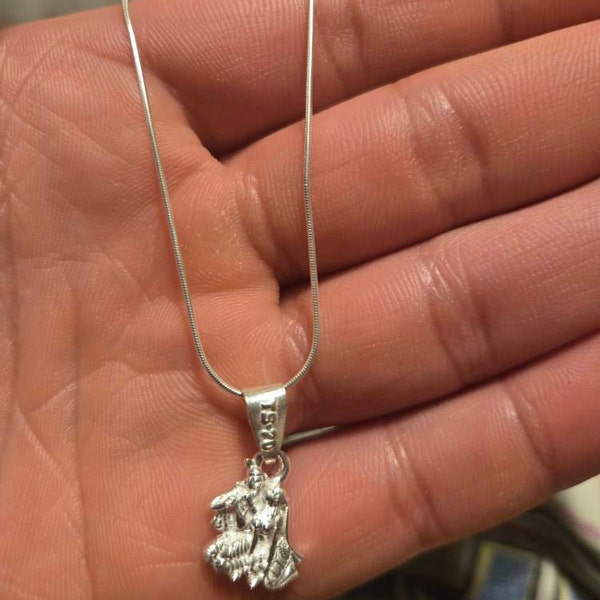 God Shiva Trishul Pendant 925 Sterling Silver Lord Shiva Trident Locket ...