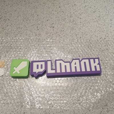 Personalized Custom Twitch Style Name Plate Streamer Gift - Etsy Canada
