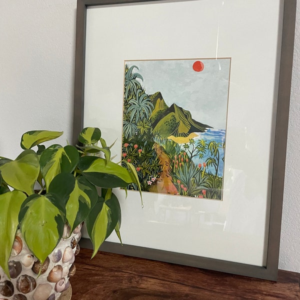 Napali Coast: Wall Art, Art Print, Napali, Hawaii, Kauai, Tropical Art ...