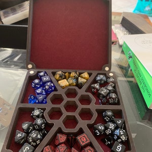 Personalized Dice Box Dice Holder 7 Set Wyvern Dice Vault - Etsy