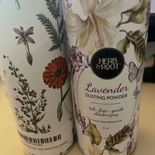 Lavender Body Dusting Powder: Talc-free Deodorant, Chafing, After-bath ...