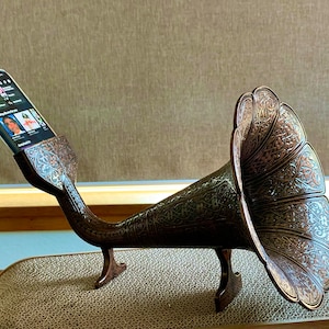 Acoustic iPhone Speaker, Gramophone iPhone Passive Speaker, Unique ...