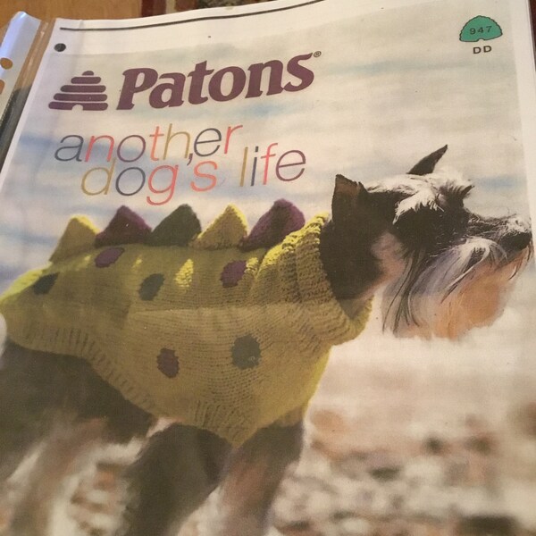 Dogosaurus Rex Dog Coat Knitting Pattern in 5 Sizes - Etsy