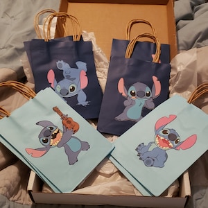 Set of 6 or 12 Birthday Party Goody Bags Disney Lilo & Stitch Theme - Etsy