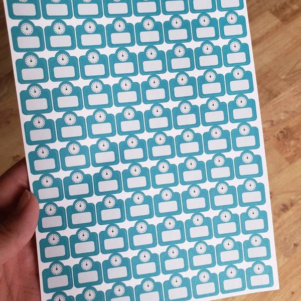 SCALE Weight Tracking Label Stickers, Planner Stickers, FUN-178 - Etsy