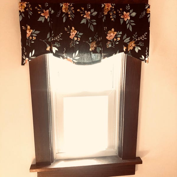 ROOSTER CHICKEN Kitchen Window Valance, Kitchen Window Curtains, Window ...