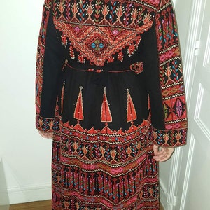 Palestinian Abaya Embroidered Jordanian Traditional Arabic Dress - Etsy