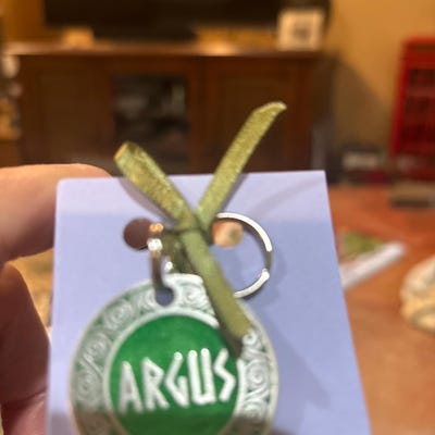 Engraved Crown Pet ID Tag Cat or Dog Royal Purple and Gold Name Tag ...