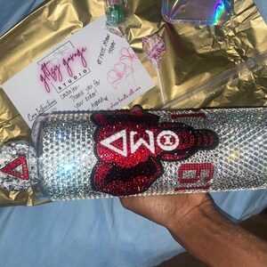 Personalized Alpha Kappa Alpha Bling Tumbler-aka-custom Rhinestone ...