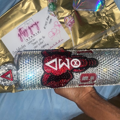 Personalized Delta Sigma Theta Bling Tumbler-dst-custom Rhinestone ...