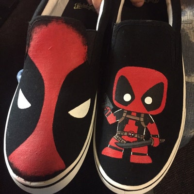 Deadpool Custom Shoes - Etsy
