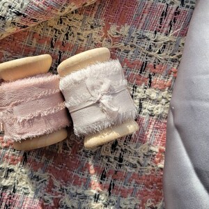 Olive Velvet Ribbon / Wedding Bouquet Ribbons / Green Velvet Raw Edge ...