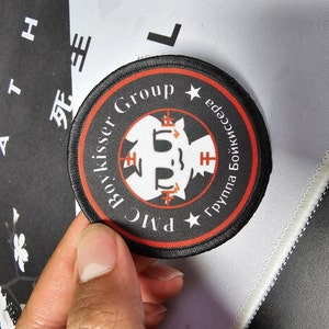 Distressed Cross/usa Flag Morale Patch Hook and Loop Custom Patch 2x3 ...