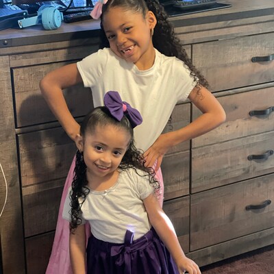 Israelite Princess Skirt With Fringes & Violet Ribbon 100 Percent ...