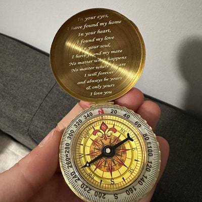 Custom Father Day Gift, Father in Law Gift, Engraved Compass for ...
