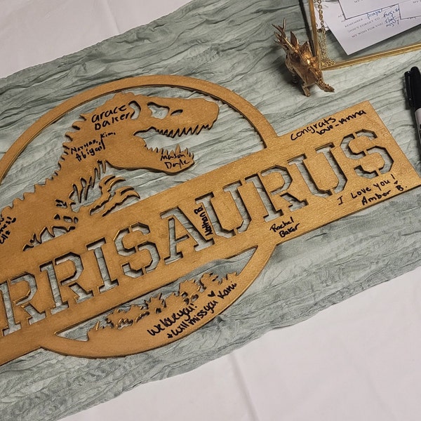 11.5'X18.5' Personalized Wood Dinosaur Wall Sign Bedroom Door Sign - Etsy