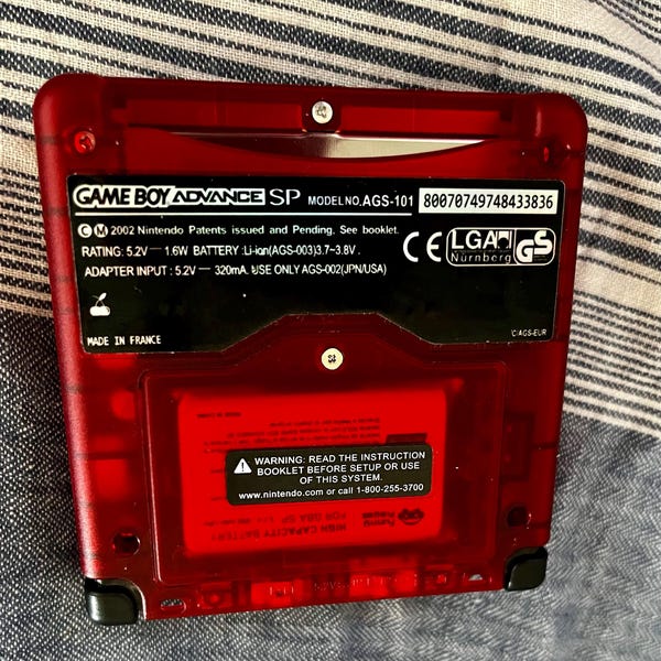 Gameboy Advance Sp Holographic Back Stickers - Etsy