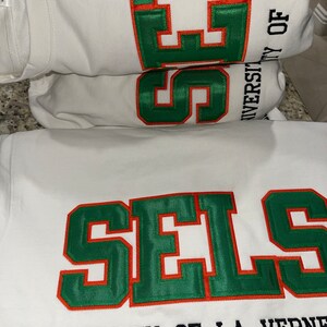 Custom Varsity Embroidered Hoodie / University Sweater/ College Sweater ...