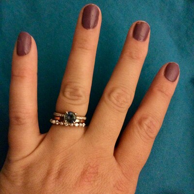 1.5mm Square Rose Gold Ring 10k, 14k, or 18k, Solid Gold, Square Gold ...