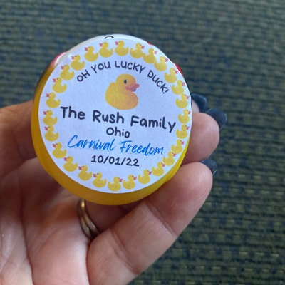 Custom Download, Print at Home. Cruising Ducky Stickers for 2 Ducks ...