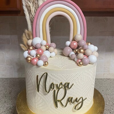 Cake Charm Custom Acrylic Name Plate Baby Shower Cake Decor Cake ...