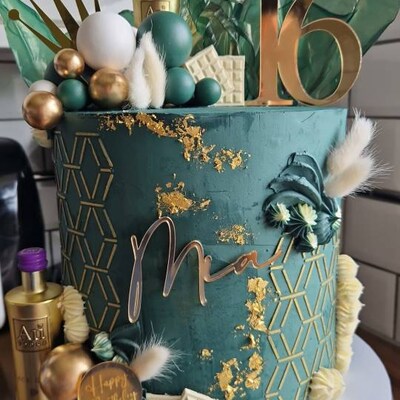 Congratulations Cake Topper Arabic Alf Mabrook Various Sizes & Colours ...