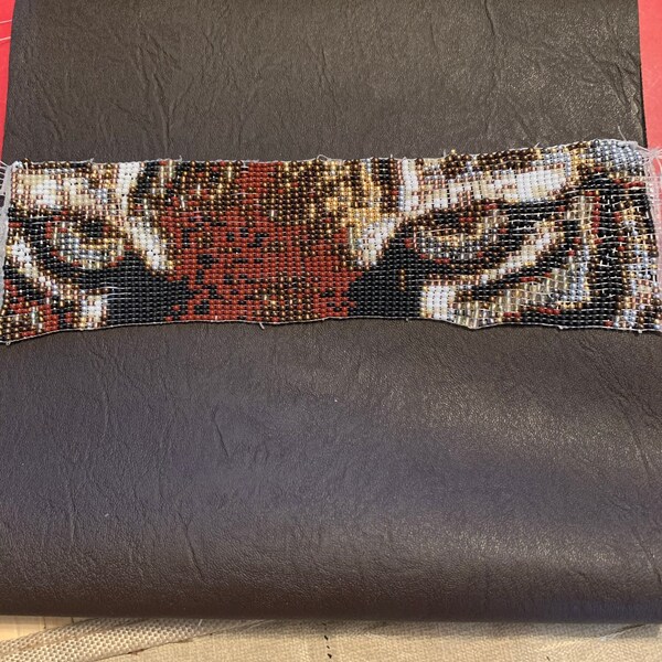 Tiger Eyes Pattern | Loom Beading Bracelet | Cuff Bead Pattern | Miyuki ...