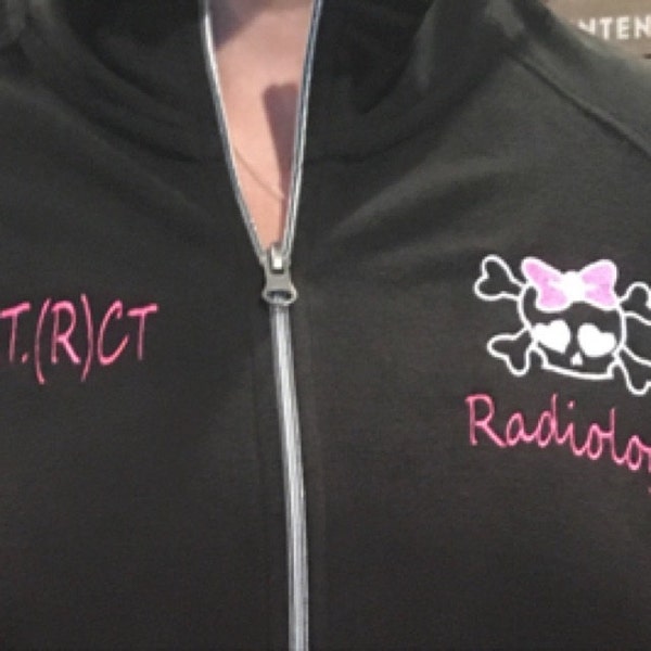 Rad Tech X-ray Fleece Jacket, Radiology Technologist, X-ray Tech ...