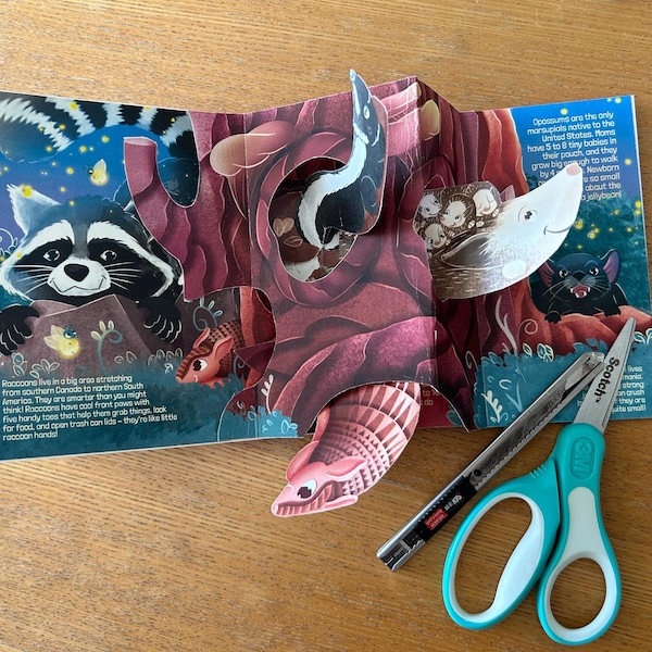 Woodland Animals 3D Coloring Pop up Book Kit (printable Template) - Etsy