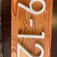 Outdoor House Number Plaque, Number Sign, Wood Address Numbers, Address ...