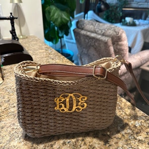 Initials Disc Monogram Brooch 1 Inch to 3 Inches Any Initial Silver ...