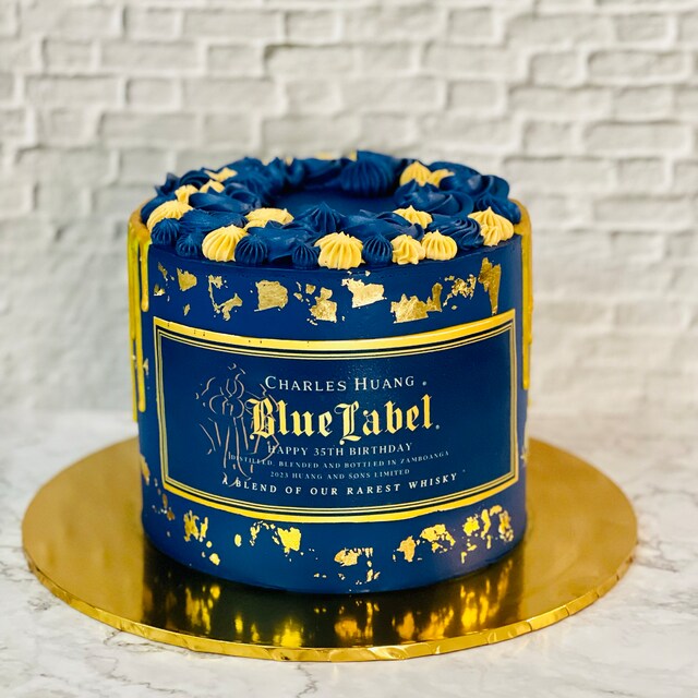Johnny Walker Blue Label Cake BOTELLA WHISKY JOHNNIE WALKER BLUE LABEL