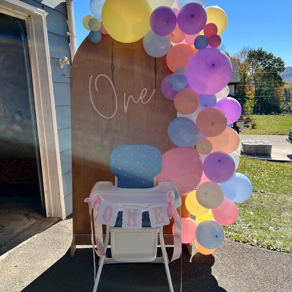 Custom Backdrop Sign, Name Sign for First Birthday Party, Wood Cut Out ...