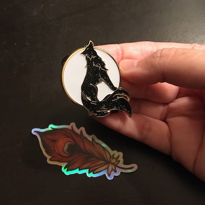 Fairy Wings Collar Pins Gold Plate Hard Enamel Pins W/ Chain - Etsy