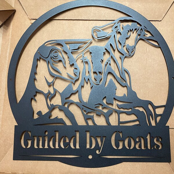 Custom Goats on a Fence – Metal Goats Sign - Etsy