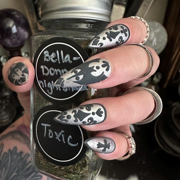 Press on Nails, Mushroomcore, Cottagecore, Cottage Core, Fairy ...