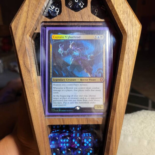 Glass Casket Deck Box: , Commander Deck Box, Coffin Deck Box, MTG ...