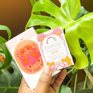 Reading is Good for the Soul Sticker Book Sticker Library - Etsy