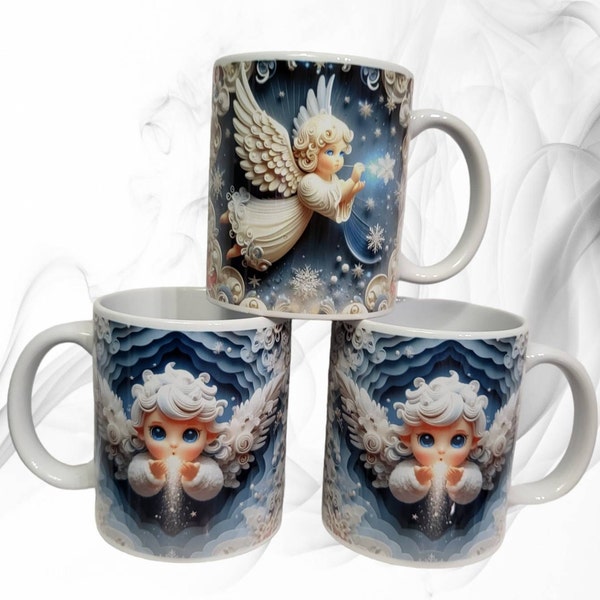 3D Mug Wrap Png 11oz 15oz; Hole in a Wall Type Design; Cute Adoring ...
