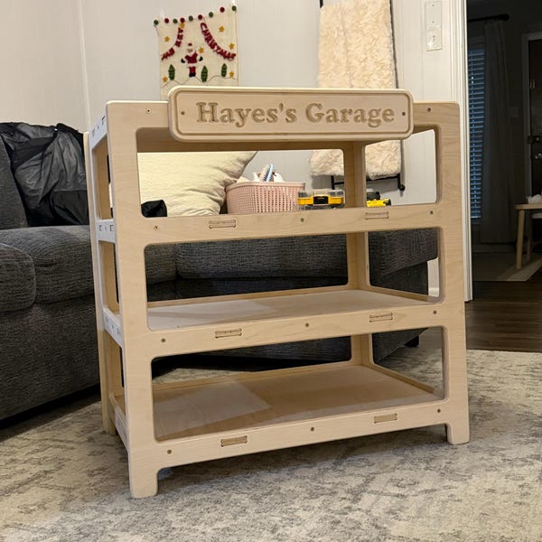 Corner Shelf Montessori Toy Shelf Corner Toyshelf Montessori Wooden ...