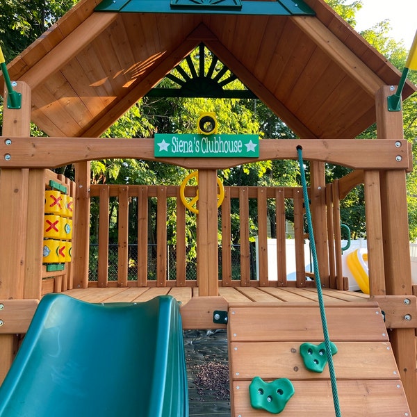 Custom Playhouse Sign for Kids | Clubhouse, Fort, Playroom, Bedroom ...