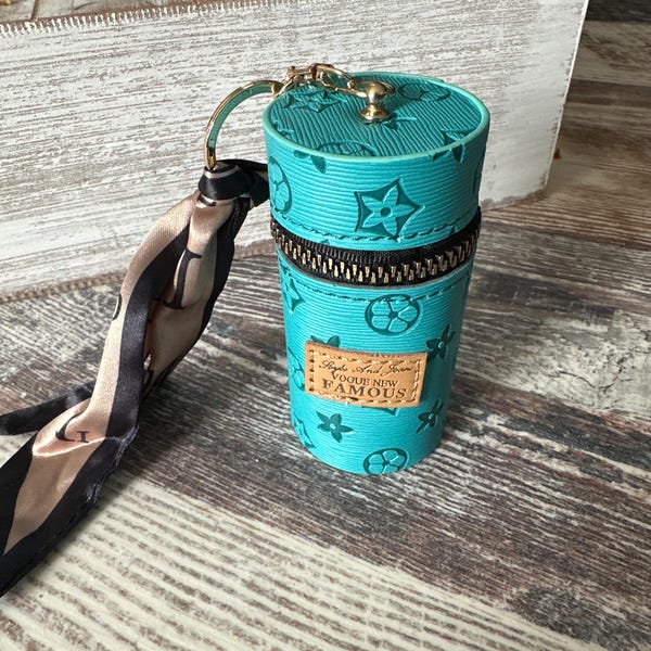 Luxury Windmill Bucket Lipstick Holder Keychain | Great Gift| Pom Pom ...