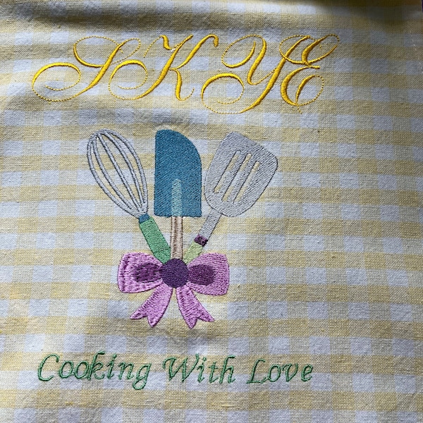Kitchen Utensils Embroidery Designs, Fill Stitch, Cooking Utensils ...